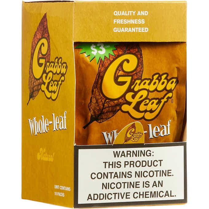 Grabba Yellow Whole Leaf – Premium Natural Tobacco Leaf