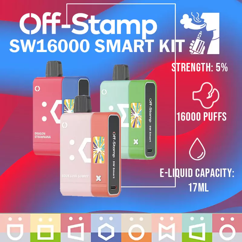 OFF STAMP SW16000 Pod Kit – 16K Puff Vape Device with Rechargeable Power