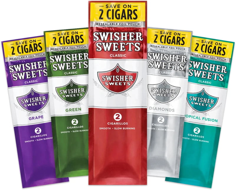 Swisher Sweets Cigarillos | $1.19 Each (60 Cigars Pack)