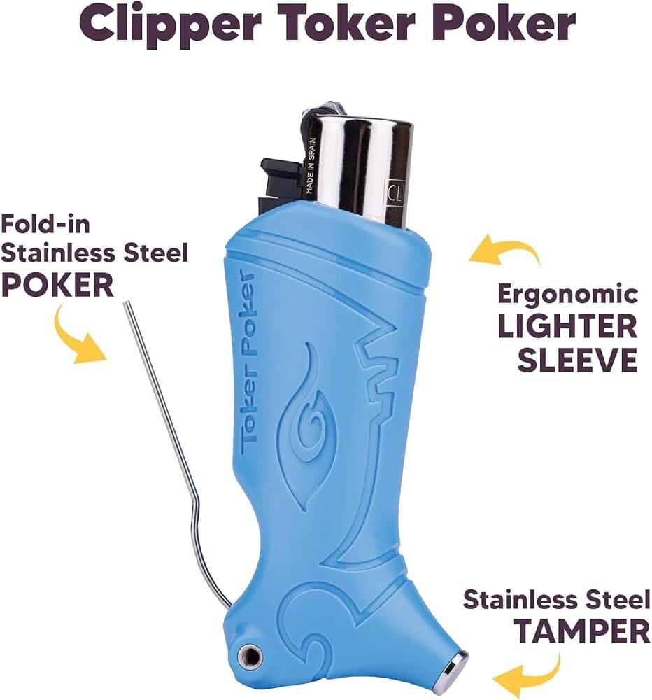 Toker Poker | Multifunctional Smoking Tool with Lighter, Poker, and ...